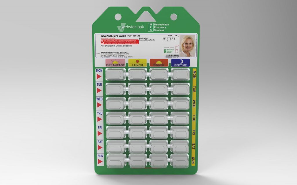 Webster-pak® 28 (DISPOSABLE) | Webstercare Medication Management
