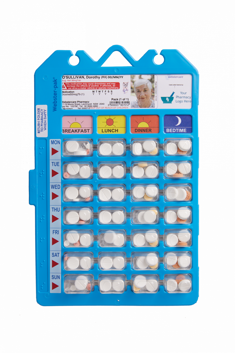 Webster-pak® Community | Webstercare Medication Management