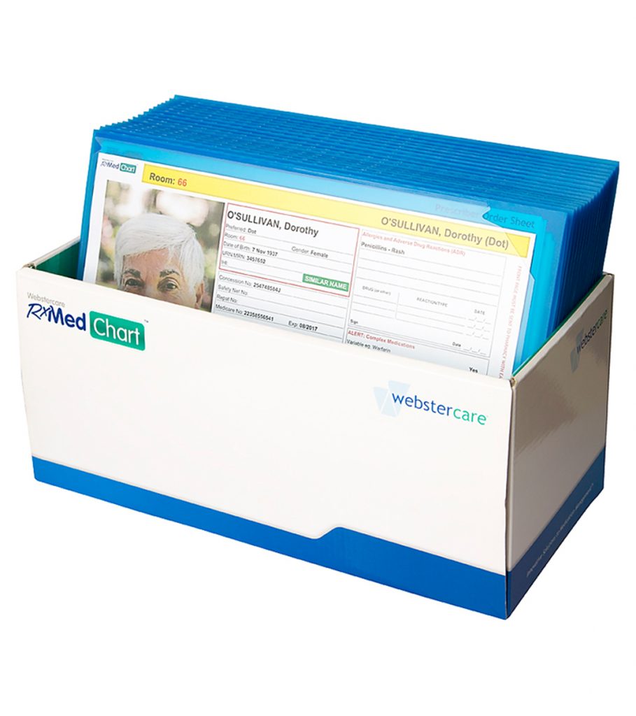 Webstercare's RxMedChart medication charts for aged care