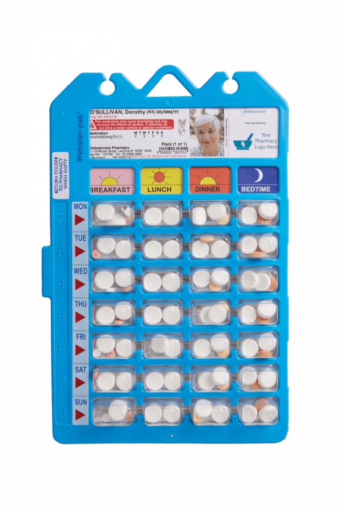 Webster-pak® Community | Webstercare Medication Management