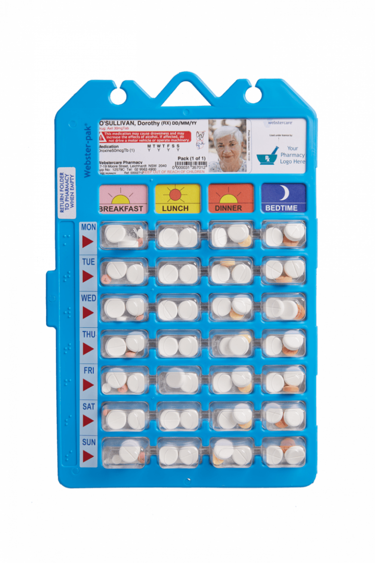 Webster-pak® Community | Webstercare Medication Management
