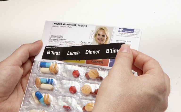 Webster-pak® Low Vision | Webstercare Medication Management