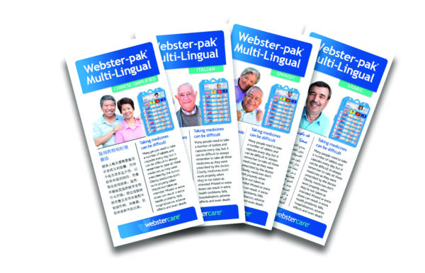 "Webster-pak® Multi Lingual | Webstercare"