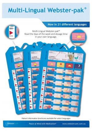 "Webster-pak® Multi Lingual | Webstercare"