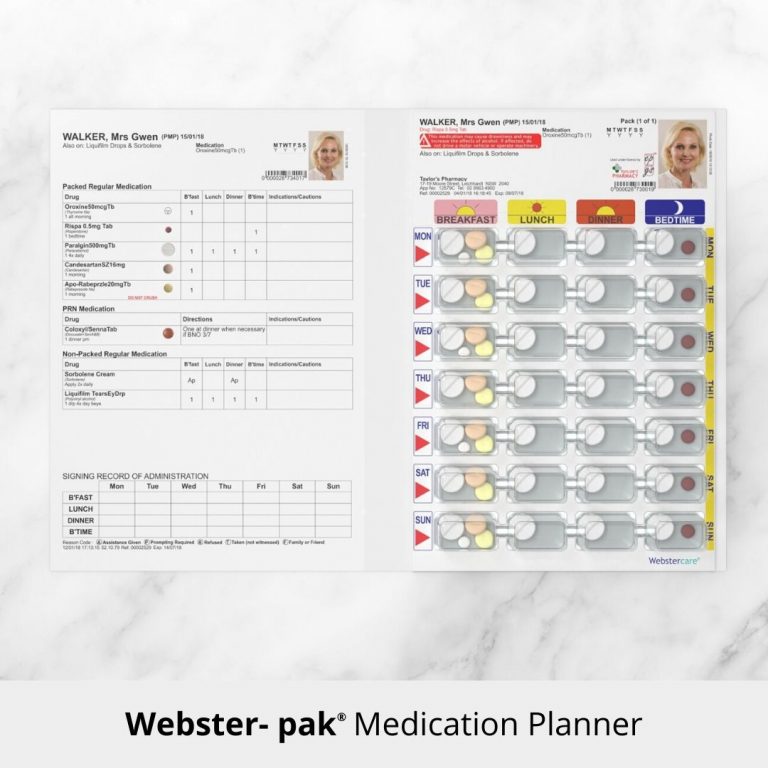 Webster-pak® Medication Planners from Webstercare