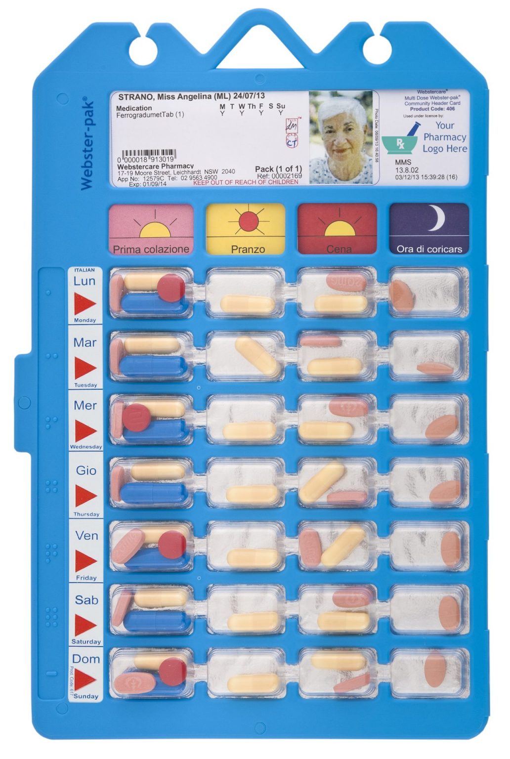 "Webster-pak® Multi Lingual | Webstercare"